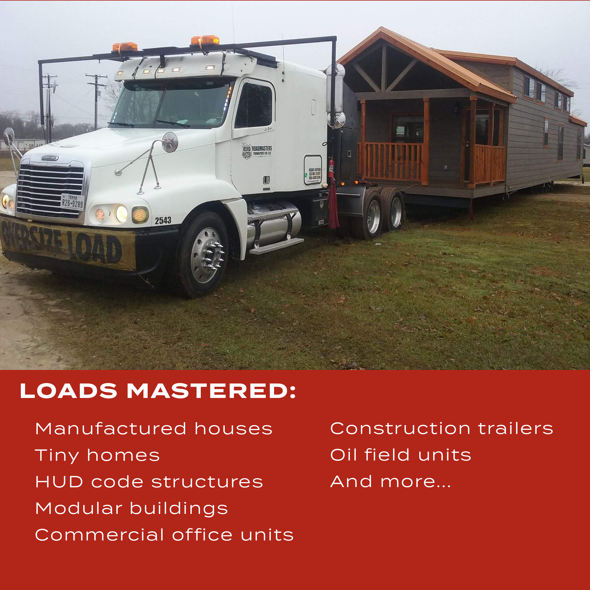 Modular Building Trucking Services - RoadMasters